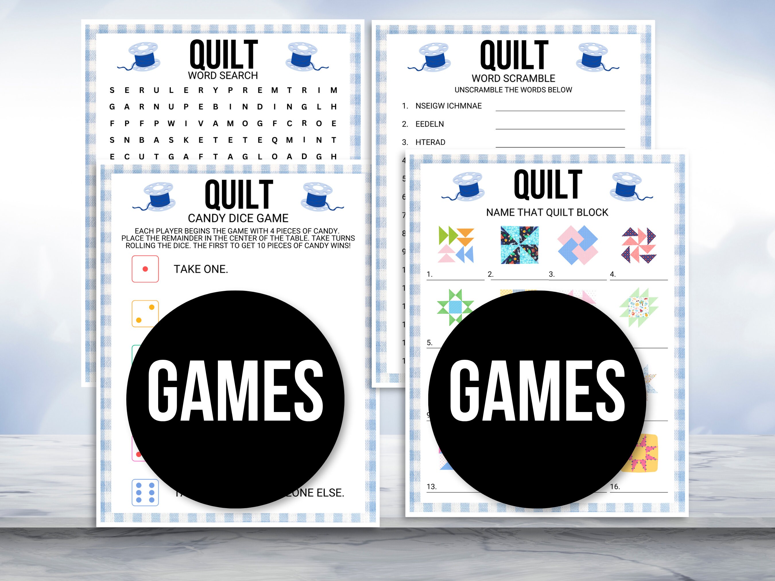 Quilt Games, Quilting Games, Name That Quilt Block, Quilting Party ...