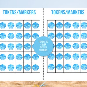 Ocean Bingo, Under the Sea Bingo, 30 Printable Ocean Bingo Cards, Ocean ...