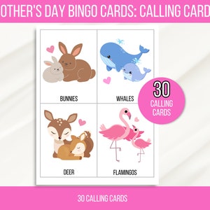 Printable Mother's Day Bingo, 40 Mother's Day Bingo Cards, Mother's Day ...