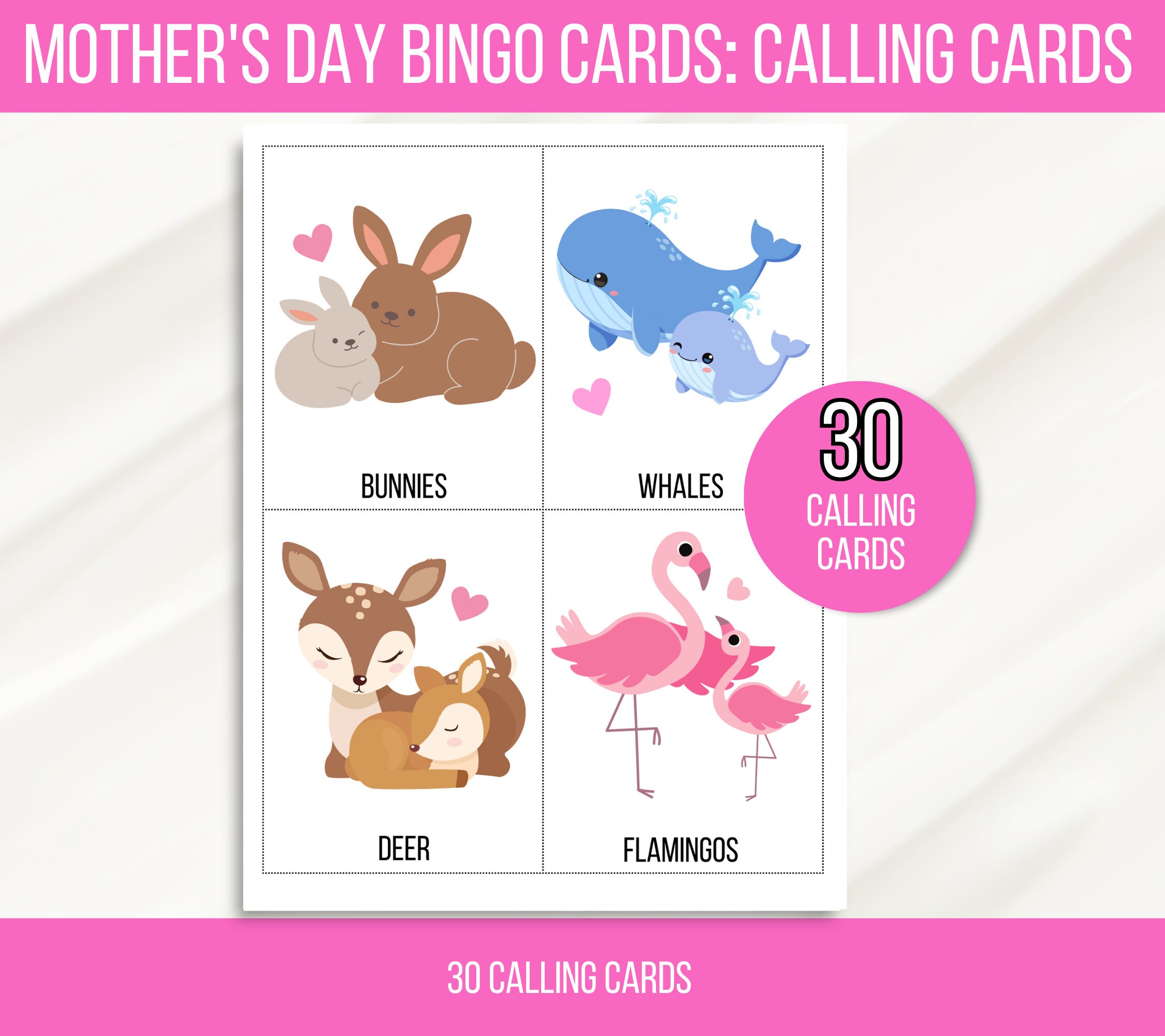Printable Mother's Day Bingo, 40 Mother's Day Bingo Cards, Mother's Day ...