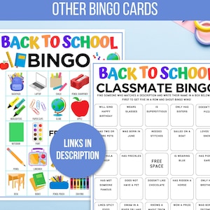 Classmate Bingo, Get to Know You Bingo, Find Someone Who Bingo, Find ...