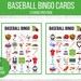 Baseball Bingo, 30 Unique Printable Baseball Bingo Cards, Baseball Game ...