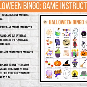 Halloween Bingo 30 Halloween Bingo Cards Halloween Activity - Etsy