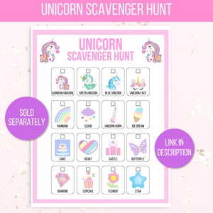 Unicorn Bingo, 30 Printable Unicorn Bingo Cards, Unicorn Birthday ...