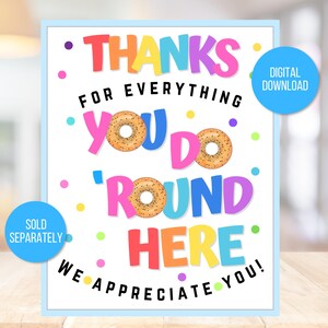 Bundt Cake Appreciation Sign, Cake Sign, Appreciation Week Printable ...