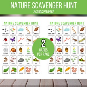 Nature Scavenger Hunt for Kids, Outdoor Nature Scavenger Hunt, Hike ...