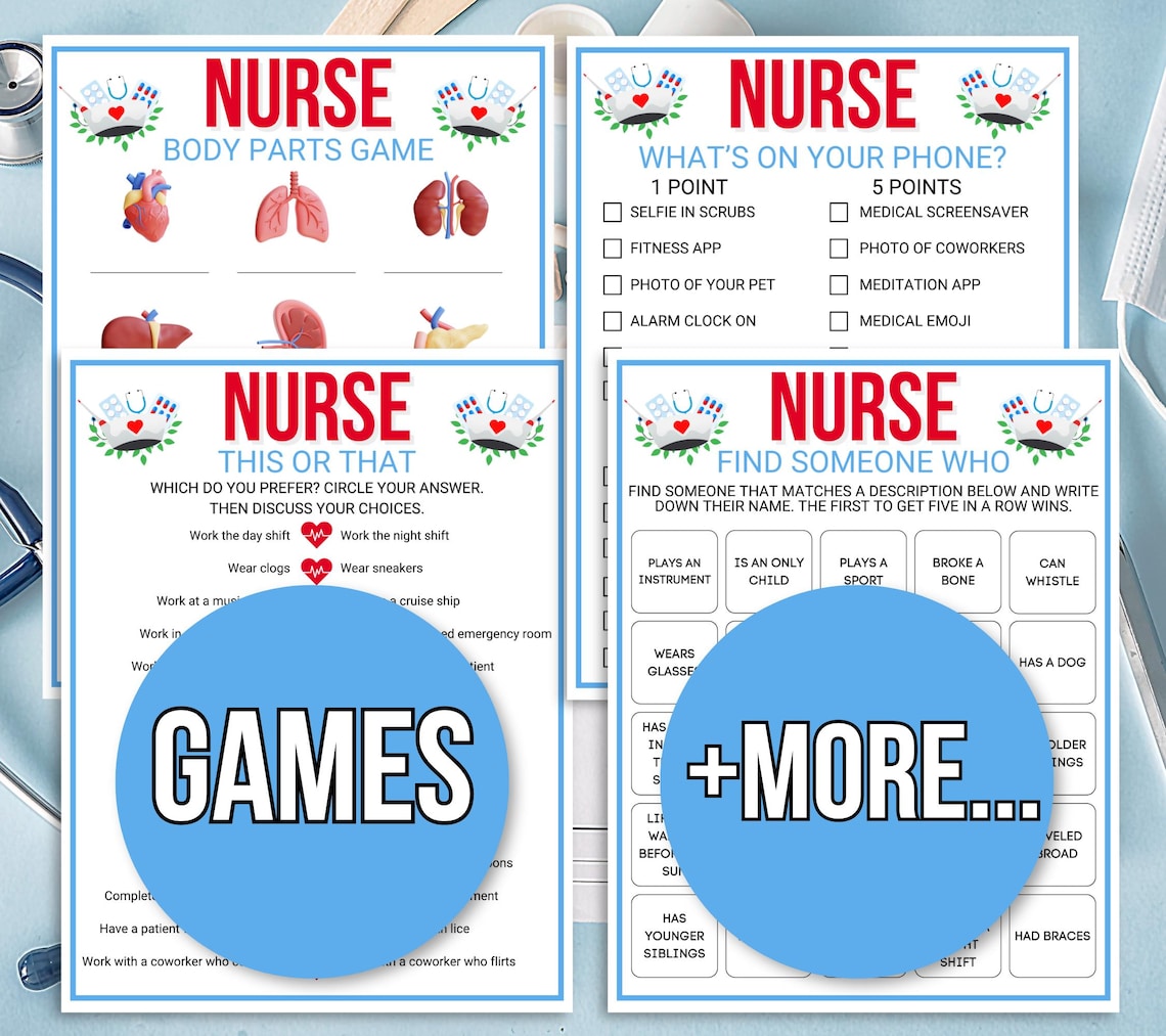 Nurse Games Bundle, Nurse Trivia Games, Nurse Games Trivia Bundle ...