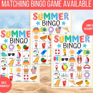 Summer Trivia Game, Summer Trivia Quiz, Printable Summer Game, Summer ...