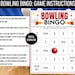Bowling Bingo, 50 Bowling Bingo Cards, Bowling Game, Bowling Activity ...