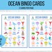 Ocean Bingo Under the Sea Bingo 30 Printable Ocean Bingo - Etsy
