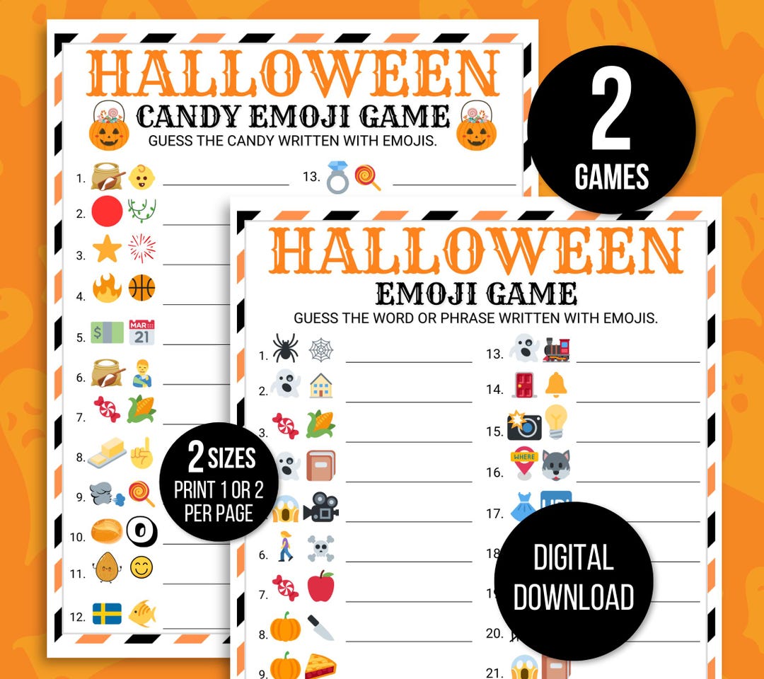 Halloween Emoji Games, Emoji Halloween Games, Trick or Treat Emoji Game ...
