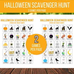 Halloween Scavenger Hunt for Kids, Halloween Scavenger Hunt, Halloween ...