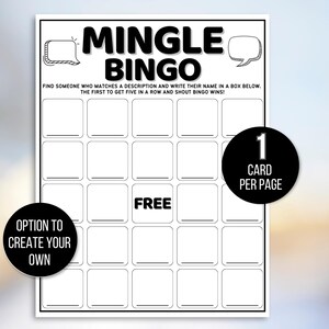 Mingle Bingo, Get to Know You Bingo, Find Someone Who Bingo, Find the ...