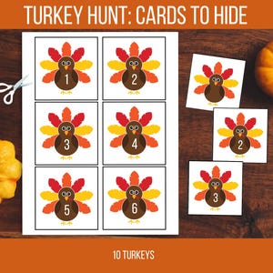 Thanksgiving Scavenger Hunt, Turkey Hunt Game, Thanksgiving Treasure ...