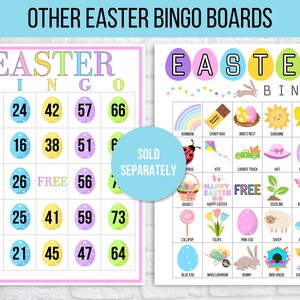 Easter Bingo, 30 Printable Easter Bingo Cards, Easter Activity for Kids ...