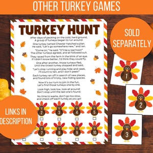 Turkey Trivia Game, Thanksgiving Party Games, Thanksgiving Trivia ...