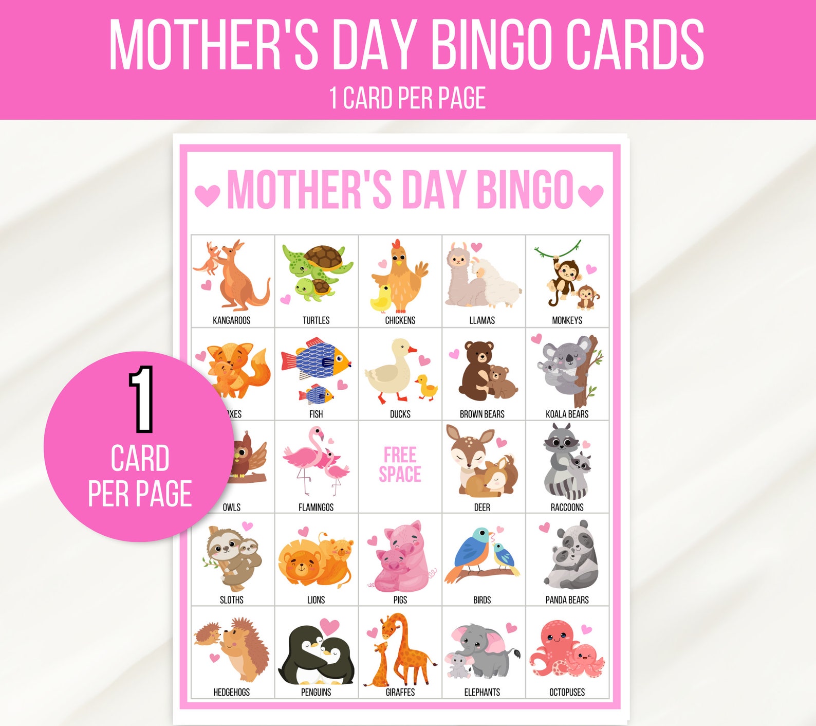 Printable Mother's Day Bingo, 40 Mother's Day Bingo Cards, Mother's Day ...