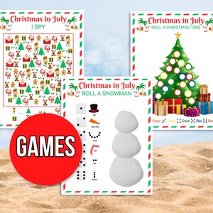 16 Christmas in July Activities, Christmas in July Activity Bundle ...