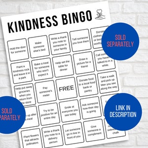 Kindness Calendar, Acts of Kindness Calendar, Kid's Kindness Challenge ...