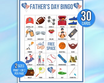 Printable Father's Day Bingo Cards A Fun and Entertaining Game for ...