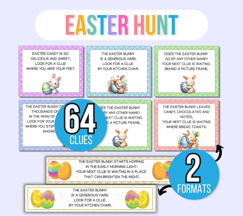Indoor Easter Scavenger Hunt for Kids, Outdoor Treasure Hunt for Kids ...