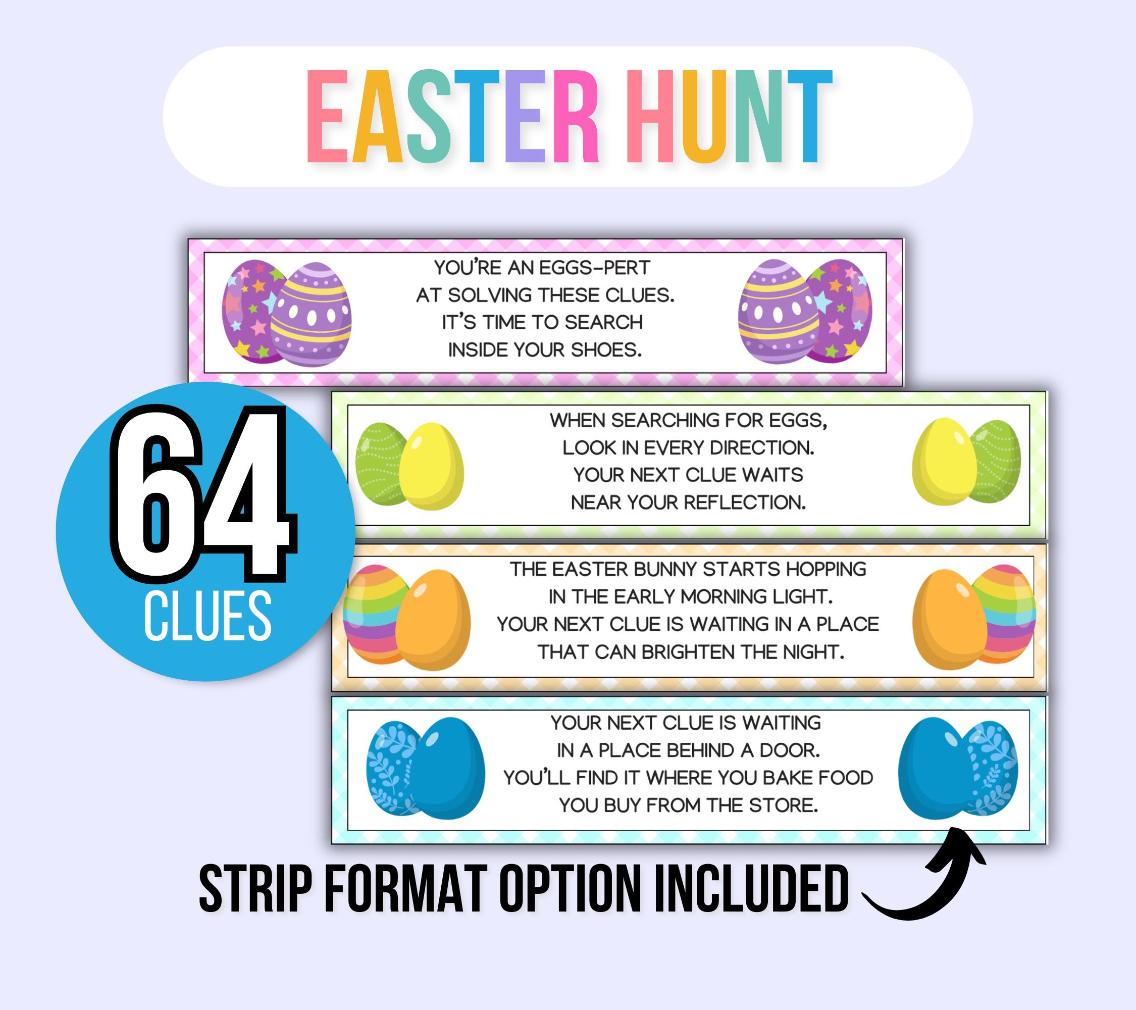 Indoor Easter Scavenger Hunt for Kids, Outdoor Treasure Hunt for Kids ...