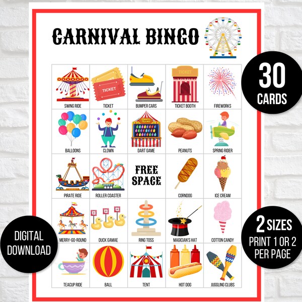 Circus Theme Party Printable - Etsy