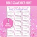 Bible Scavenger Hunt Game, Gods Love Game, Scripture Scavenger Hunt ...