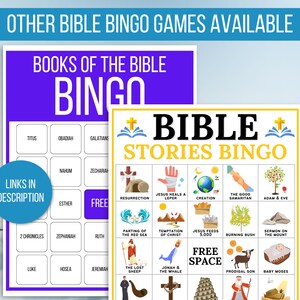 Resurrection Bingo, 50 Religious Easter Bingo Cards, Easter Bible Bingo ...