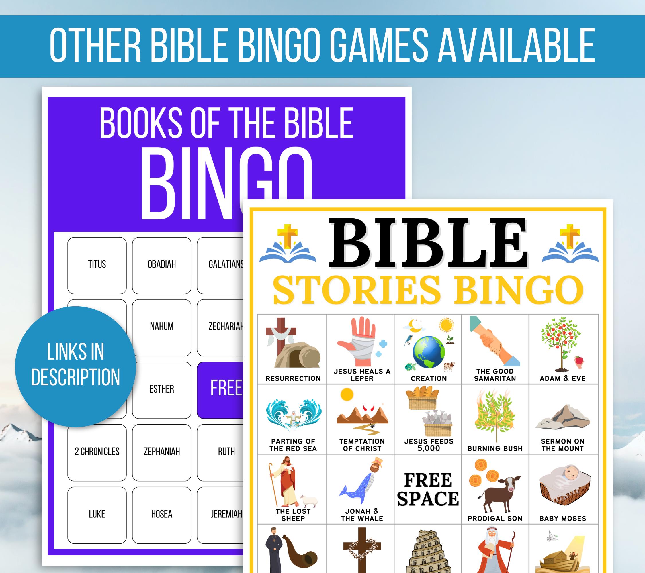 Resurrection Bingo, 50 Religious Easter Bingo Cards, Easter Bible Bingo ...