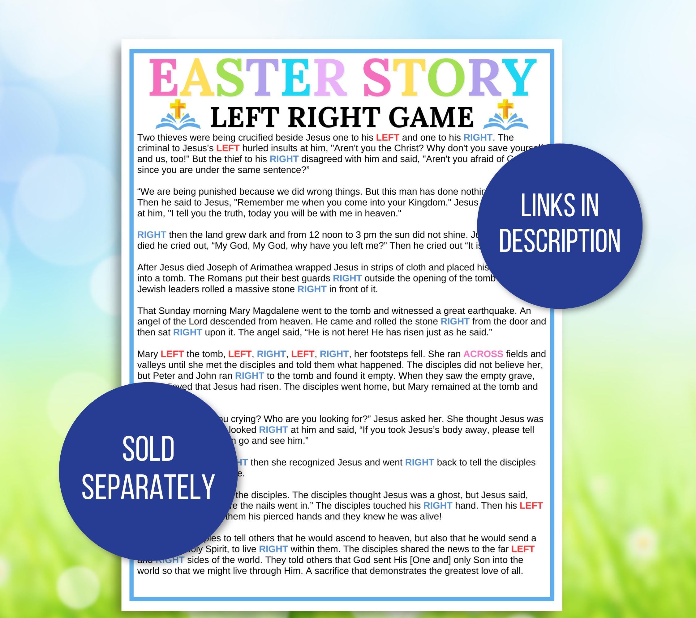 Easter Story Treasure Hunt, Religious Easter Scavenger Hunt, Christian ...