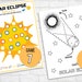 Solar Eclipse Games, Printable Solar Eclipse Games, Solar Eclipse Game ...