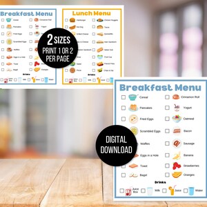 Pretend Play Menus, Pretend Restaurant Menus, Kids Play Menus, Kitchen ...