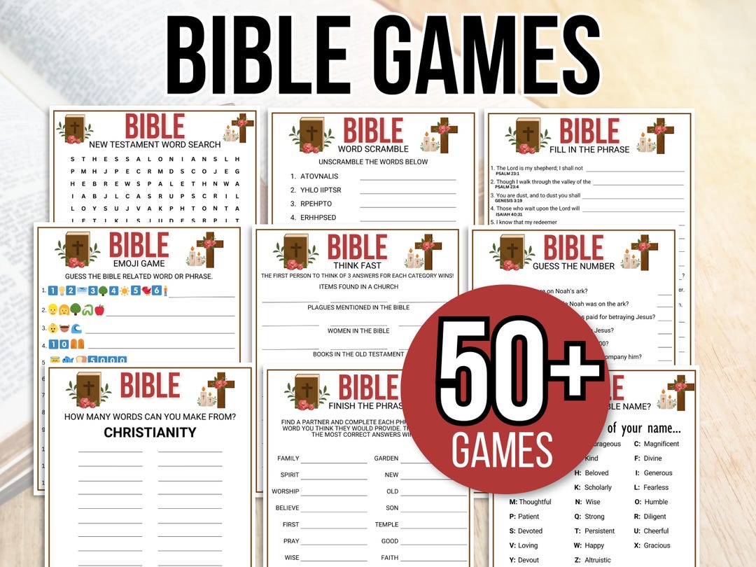 Bible Games, Bible Trivia Games, Bible Activities, Youth Group ...