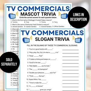 Fast Food Trivia Games, Fast Food Slogan Games, Fast Food Slogan Match ...