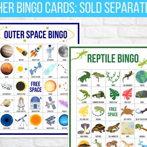 Science Bingo, 30 Printable Science Bingo Cards, Chemistry Bingo, Mad ...