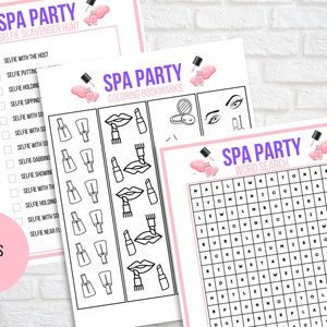 Spa Party Games Printable, Spa Party Activities, Girls Spa Party Games ...