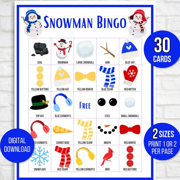 Snowman Game - Etsy