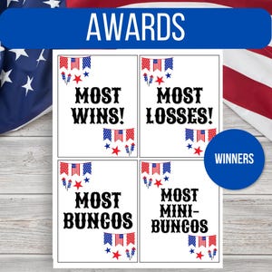 Patriotic Bunco Score Sheet, Patriotic Bunco, Memorial Day Bunco, 4th ...