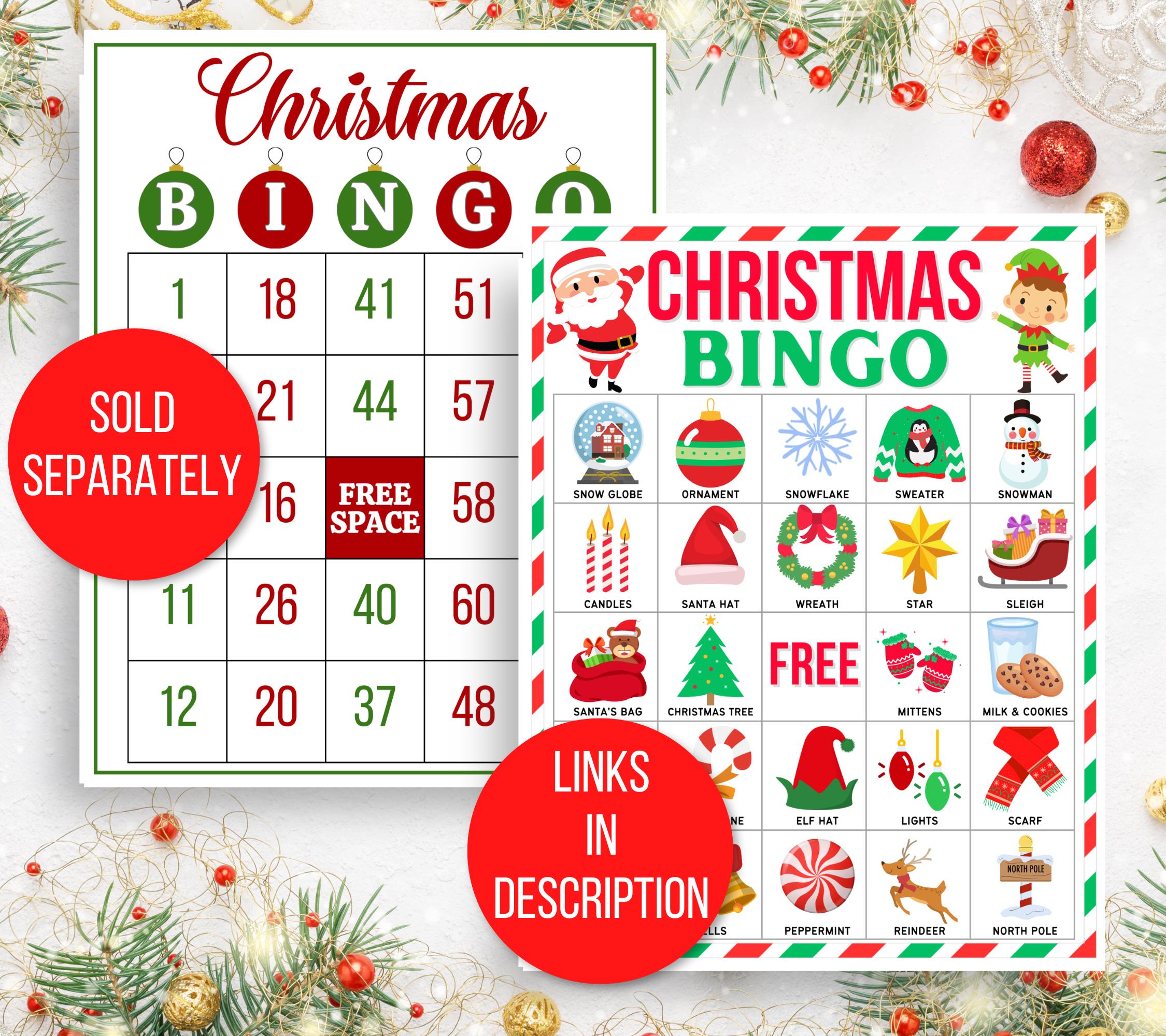 Christmas Songs Bingo, 100 Printable Christmas Songs Bingo Cards ...