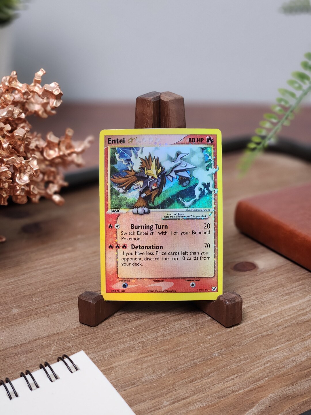 Entei Star Unseen Forces Holographic Crystal Shadowless Proxy Card ...