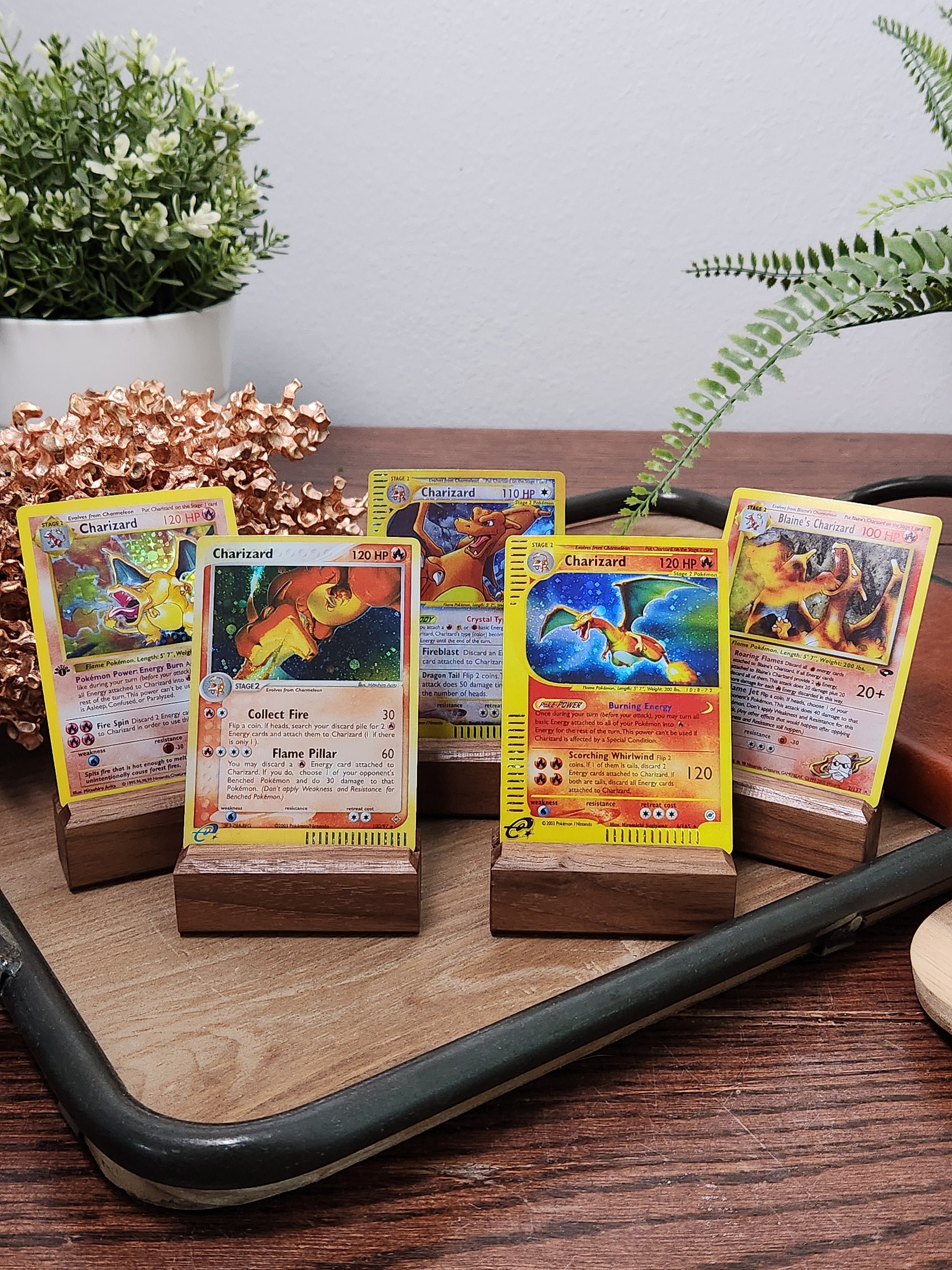 5 Card Charizard RARE PACK Holographic Proxy Card Handmade Replica ...
