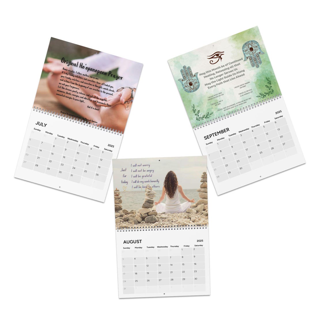 2025 Wall Calendar With Inspirational Quotes, Monthly Planner ...