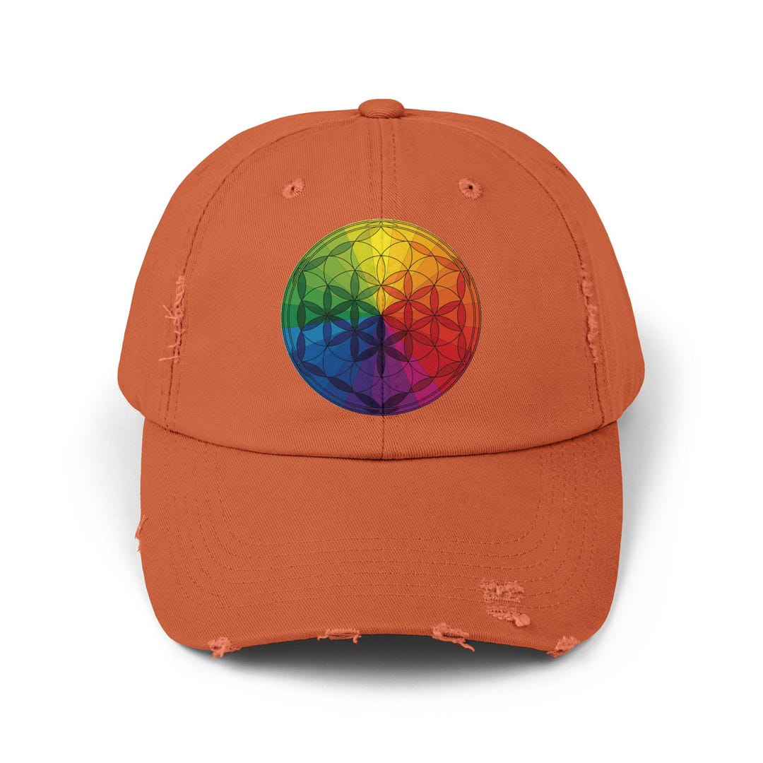 Chakra Colors on This Flower of Life a Unique Design on This Unisex ...