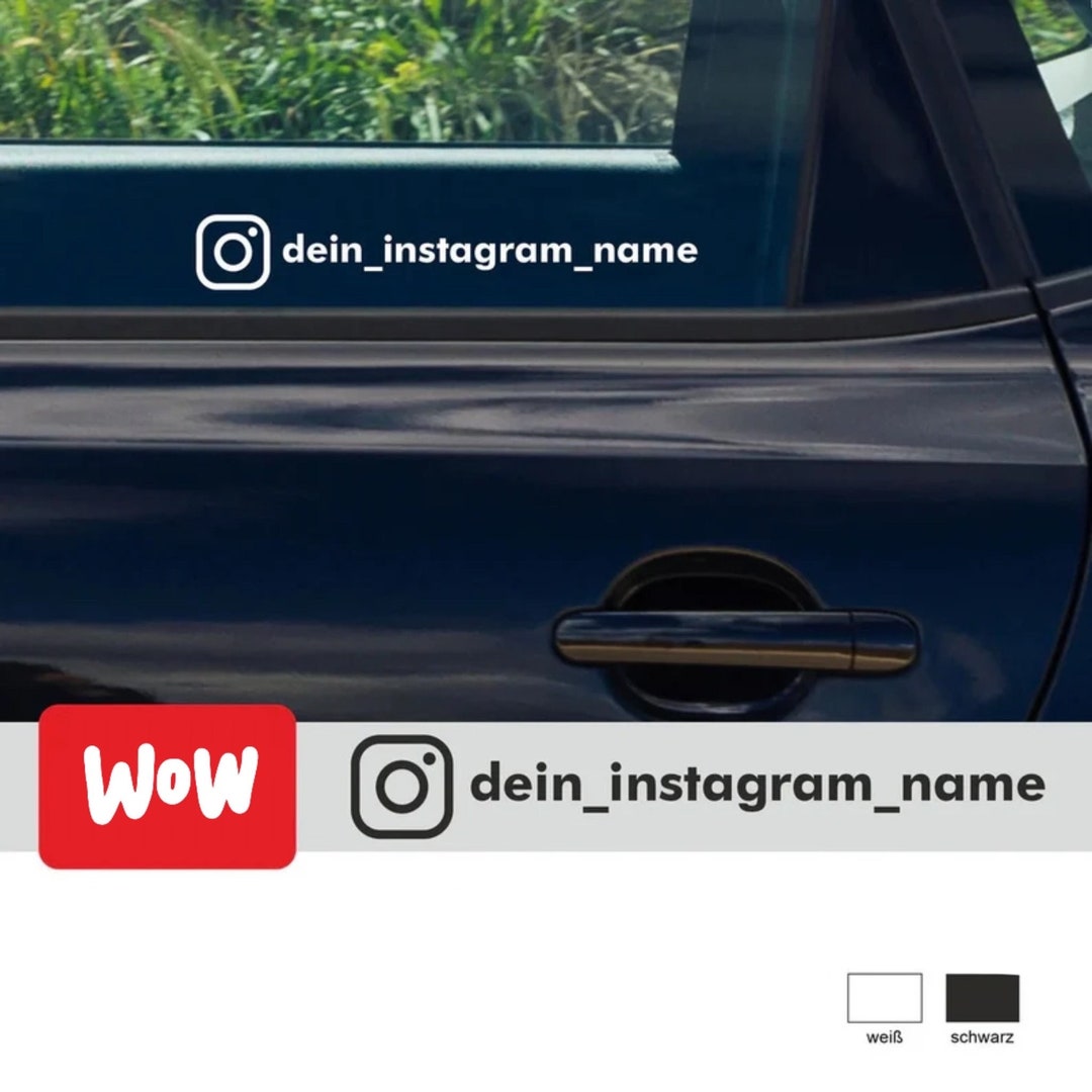 Instagram Sticker With Username – Personalized Social Media Sticker ...