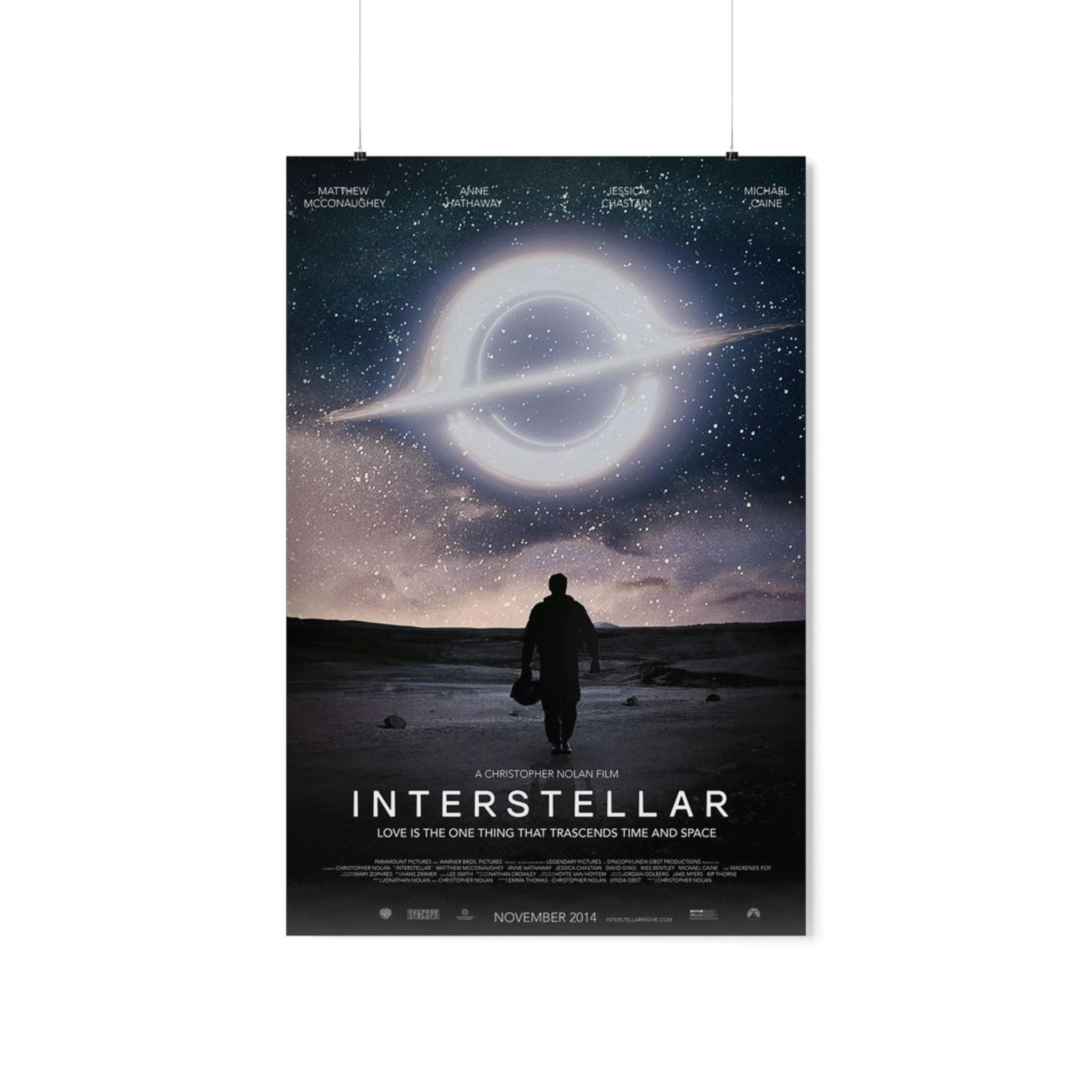 INTERSTELLAR Retro Movie Poster, Christopher Nolan, Wall Decor, Office ...