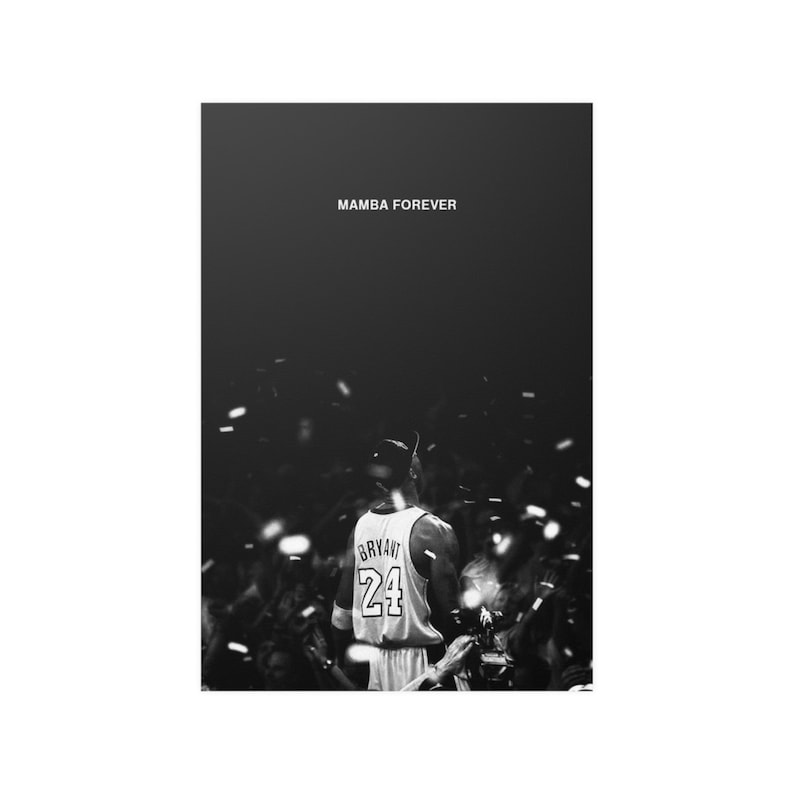 KOBE Bryant Vintage Basketball Poster, Kobe Bryant Retro Poster, Mamba ...