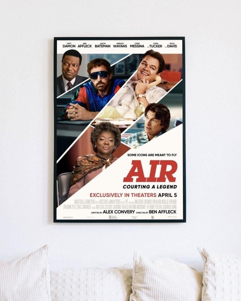 AIR Movie Poster, AIR, Michael Jordan, Jordan, Matt Damon, Ben Affleck ...