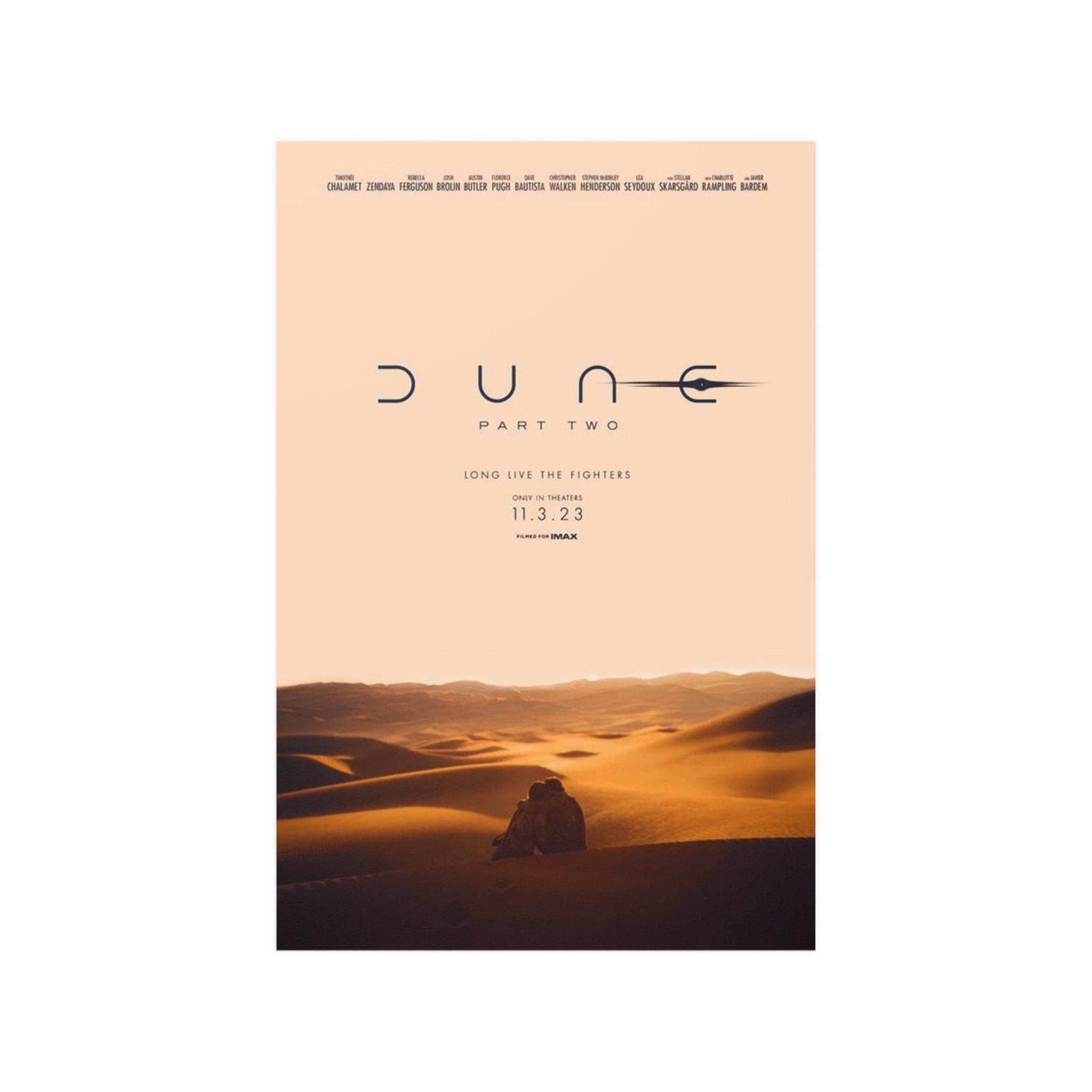 DUNE: PART 2 Movie Poster, Dune, Movie Poster, Timothee Chalamet ...