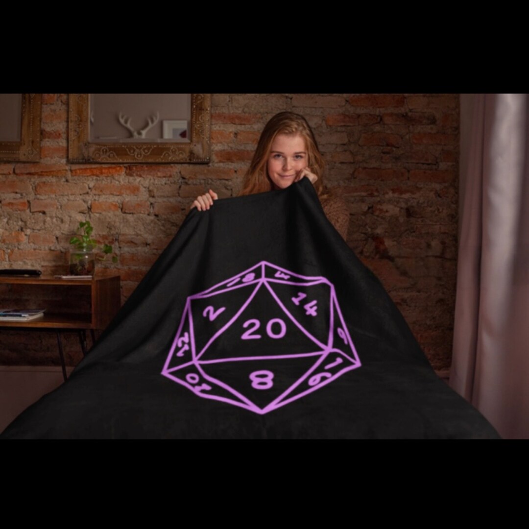 Roll for Initiative D20 Dungeons and Dragons Arctic Fleece Blanket ...